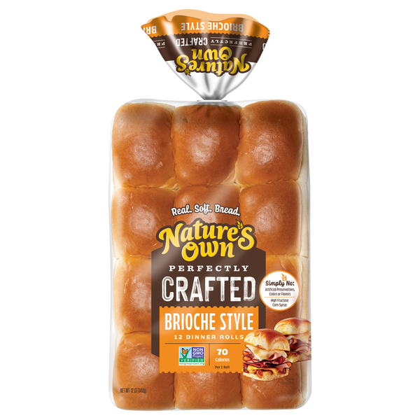 Food Lion Nature's Own Perfectly Crafted Brioche Style Butter Rolls ...