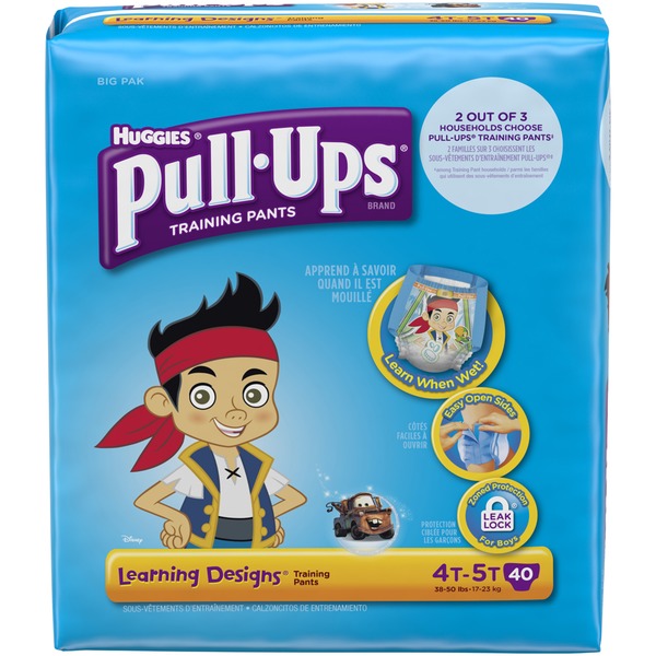 Pull-Ups Learning Designs 4T-5T Boys Training Pants (40 ct) - Instacart