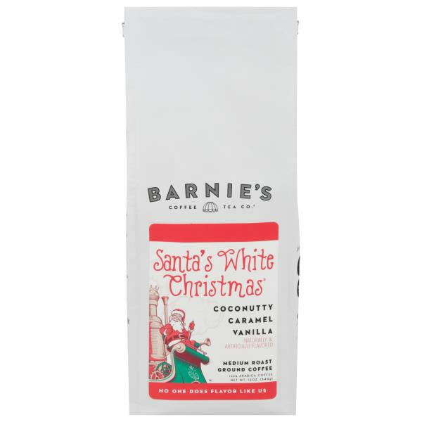 Publix Barnies CoffeeKitchen Coffee, 100% Arabica, Ground, Medium Roast, Santa's White Christmas ...