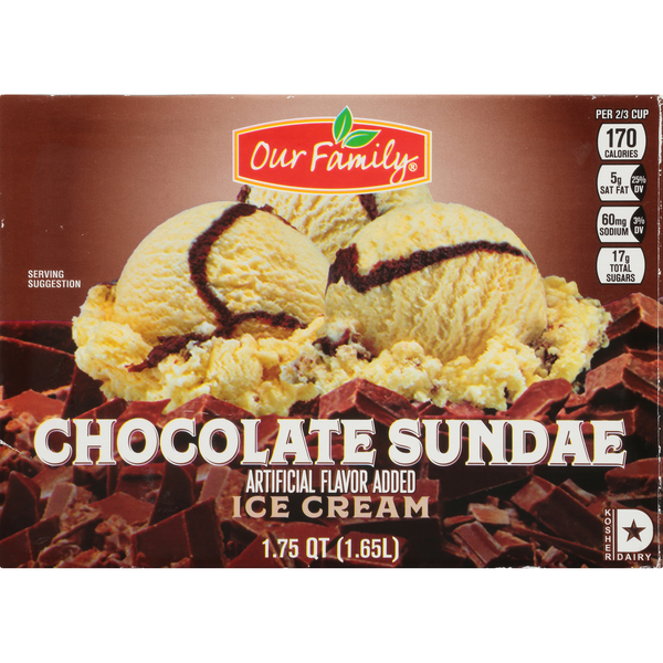 Our Family Chocolate Sundae Ice Cream (1.75 qt) - Instacart