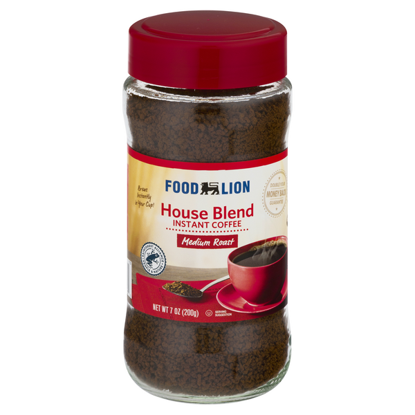 Food Lion Food Lion Coffee, Instant, House Blend, Medium Roast Same-Day ...