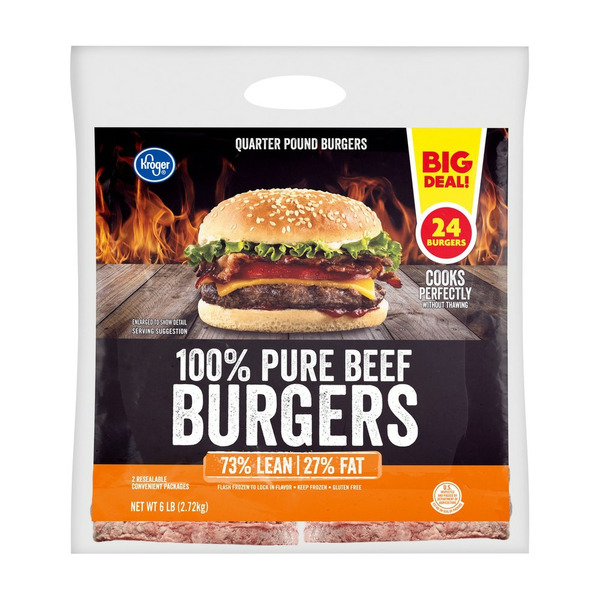 Kroger Kroger 100% Pure Beef Same-Day Delivery or Pickup | Instacart