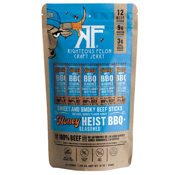 Costco Righteous Felon Craft Jerky Righteous Felon Honey Heist BBQ Beef ...