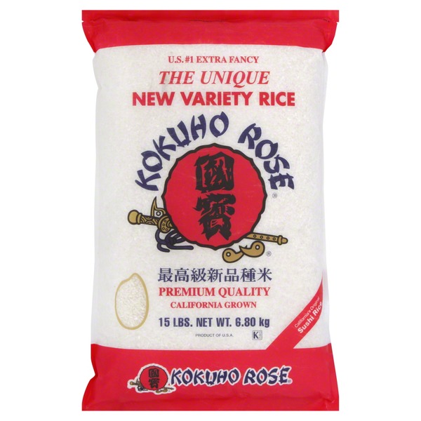 Kokuho Rose Rice, Sushi (15 lb) - Instacart