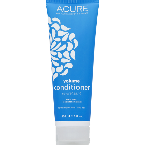 Acure Conditioner, Volume, for Normal to Fine/Limp Hair (8 fl oz ...
