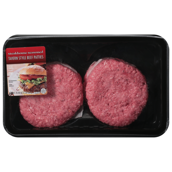 Food Lion Steakhouse Seasoned Tavern Style Beef Patties Same-Day ...