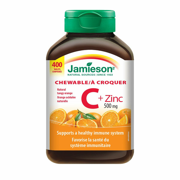 Costco Jamieson 500 mg Chewable Vitamin C + Zinc Same-Day Delivery ...