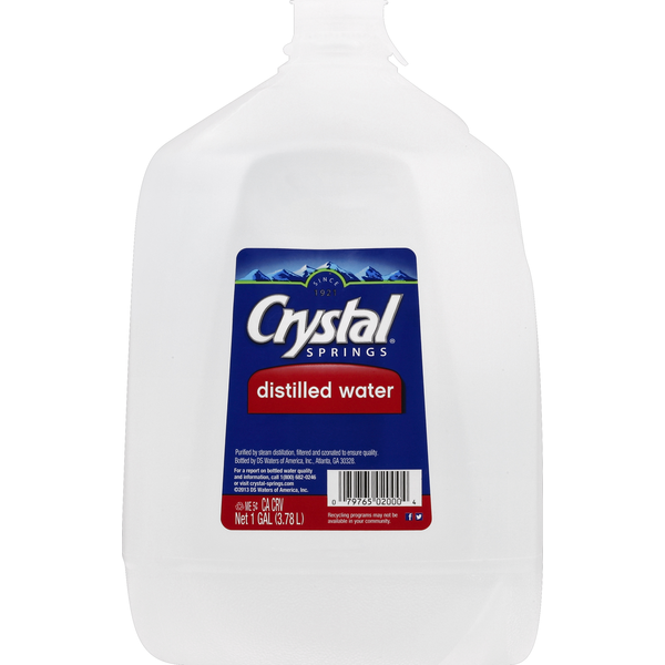 Crystal Springs Water, Distilled (1 gal) - Instacart