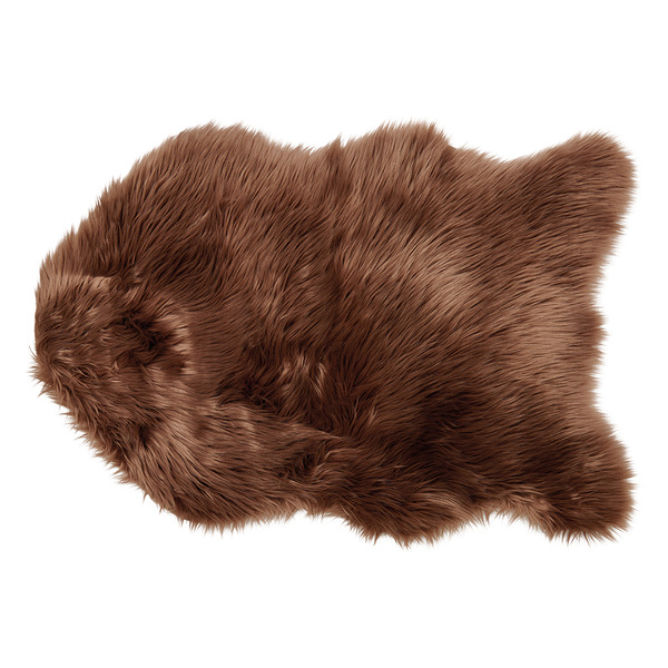 Huntington Home Faux Sheepskin Rug - Brown Same-Day Delivery or Pickup ...