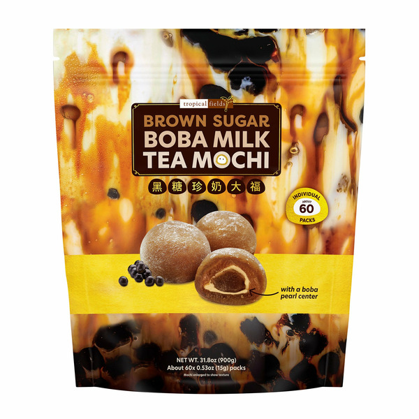 Costco Tropical Fields Brown Sugar Boba Milk Tea Mochi Same-Day ...