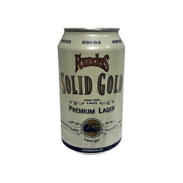 Founders Brewing Co. Solid Gold Premium Lager Beer (12 fl oz) - Instacart