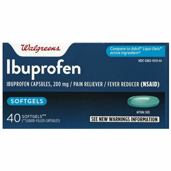 Walgreens Walgreens 200 mg Ibuprofen Softgels Same-Day Delivery | Instacart