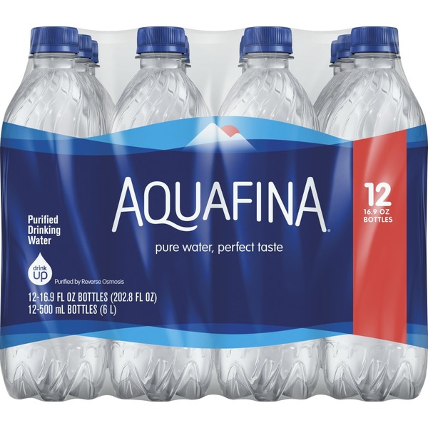 Aquafina Water, Purified Drinking (16.9 fl oz) - Instacart