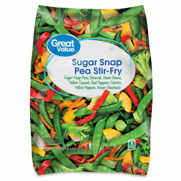 Walmart Great Value Sugar Snap Pea Stir-fry Sugar Snap Peas Broccoli ...