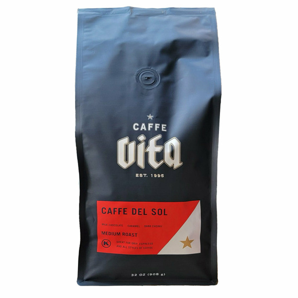 Caffe Vita Caffe Del Sol Blend Medium Roast Whole Bean Coffee Same-Day ...