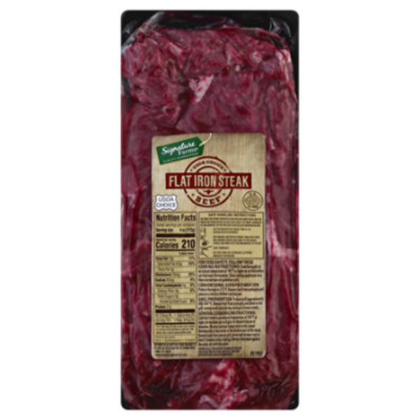 Safeway Signature SELECT S Sel Boneless Beef Flat Iron Steak Same-Day ...