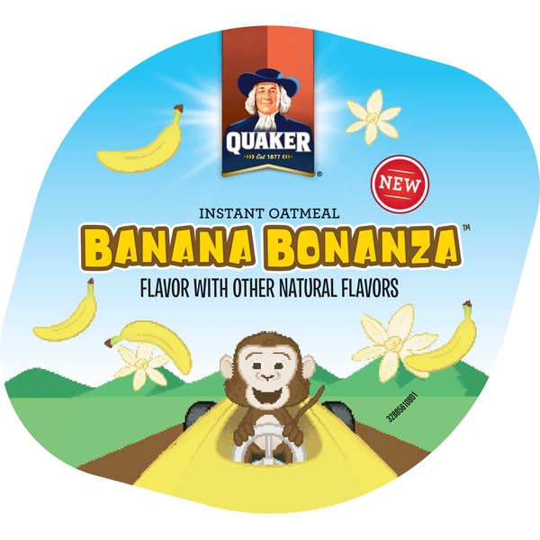 Quaker Instant Oatmeal Banana Bonanza (1.51 oz) - Instacart