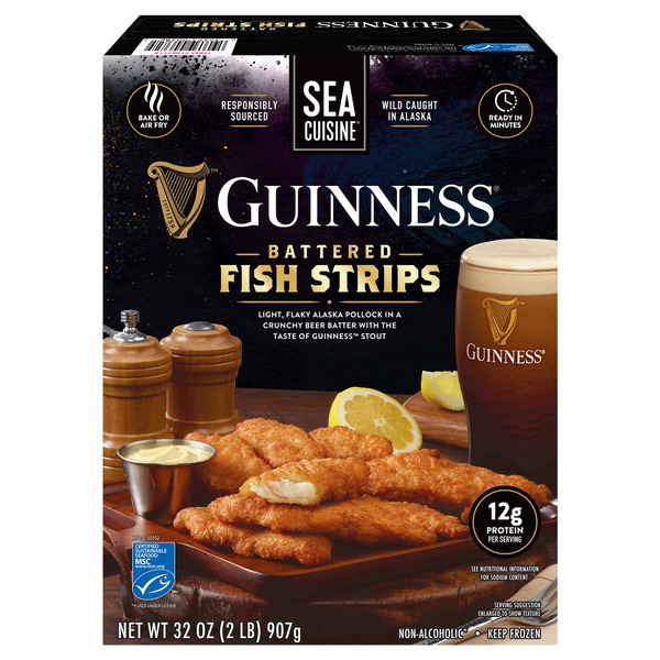 Sea Cuisine Guinness Battered Fish Strips, 2 lbs Same-Day Delivery | Costco
