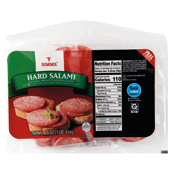 Simms Sliced Hard Salami Same-Day Delivery or Pickup | ALDI