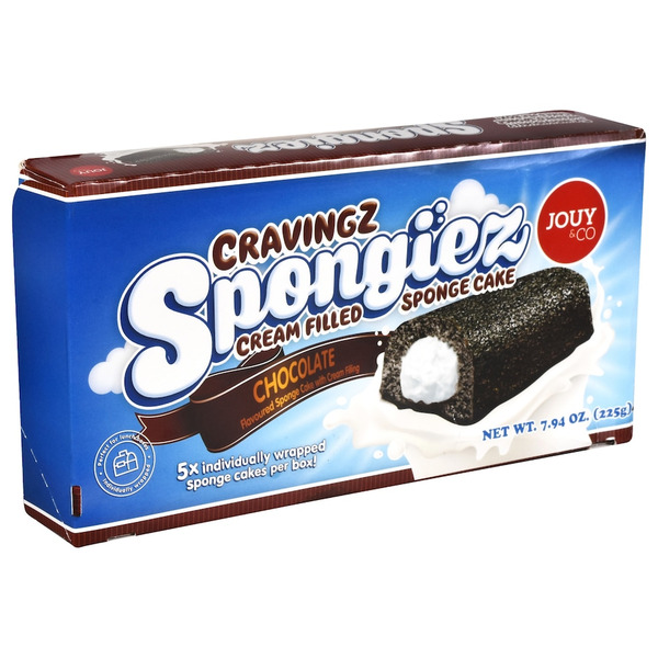 Jouy & Co Cravingz Spongiez Cream Filled Chocolate Sponge Cakes Same ...