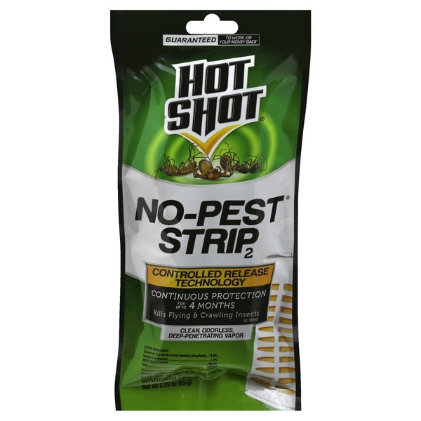 Hot Shot No-Pest Strip 2, Clean, Odorless, Deep-penetrating Vapor (2.29 ...