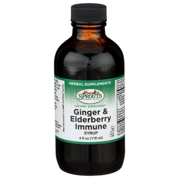 Sprouts Farmers Market Sprouts Ginger & Wild Cherry Bronchial Syrup ...