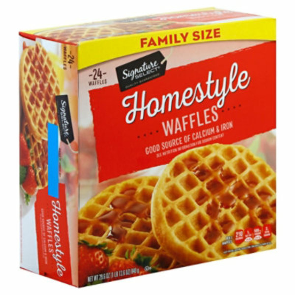 Safeway Signature SELECT Waffles, Homestyle, Family Size Same-Day ...
