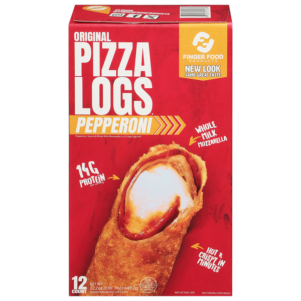Wegmans Finger Food Products Pizza Logs, Pepperoni, Original Same-Day ...