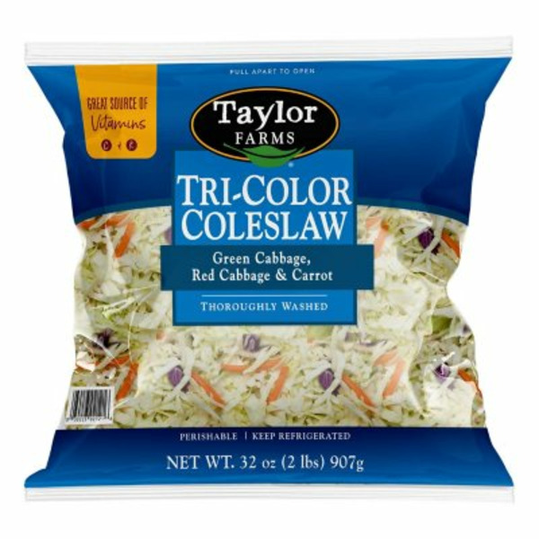 Sam's Club Taylor Farms Tri-color Coleslaw Green Cabbage Red Cabbage ...