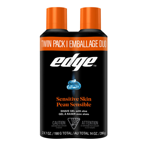 Edge Shave Gel, Sensitive Skin, Twin Pack Same-Day Delivery or Pickup ...
