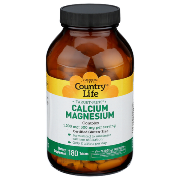 Country Life Calcium-Magnesium Complex, 1000 mg - 500 mg, Tablets Same ...