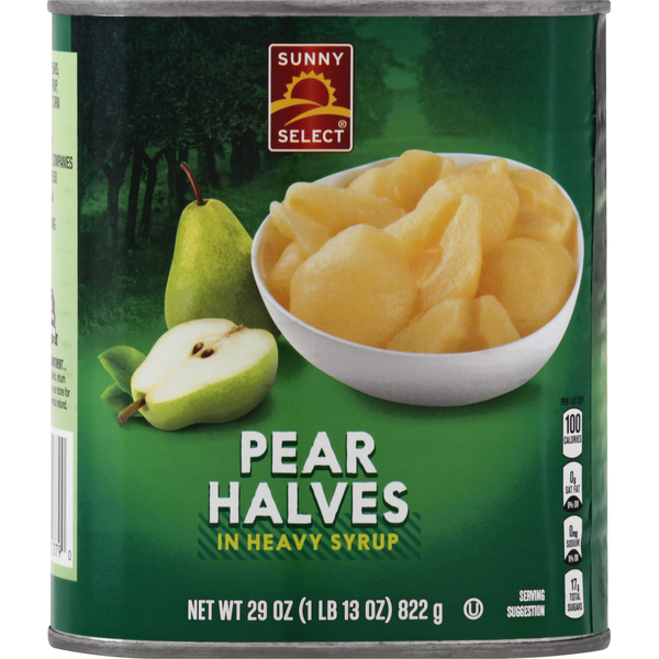 Sunny Select Pear Halves in Heavy Syrup (29 oz) - Instacart
