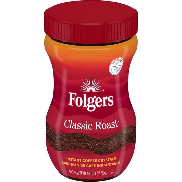 Folgers Classic Roast Instant Coffee, 3 Oz. Jar Same-Day Delivery or ...