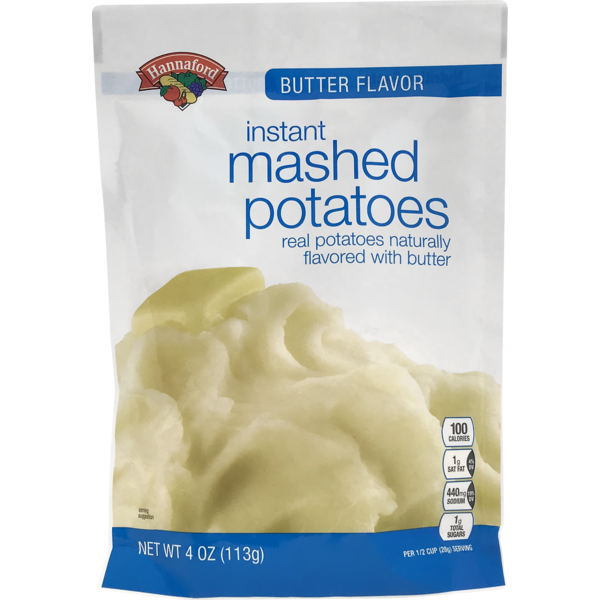 Hannaford Butter Flavored Instant Mashed Potatoes (4 oz) - Instacart