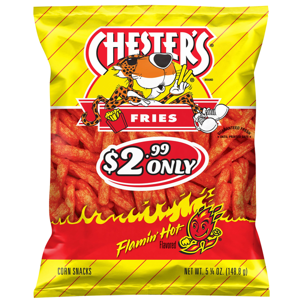 Kroger Chester's Corn Snacks, Flamin' Hot Flavored, Fries Same-Day Delivery or Pickup | Instacart