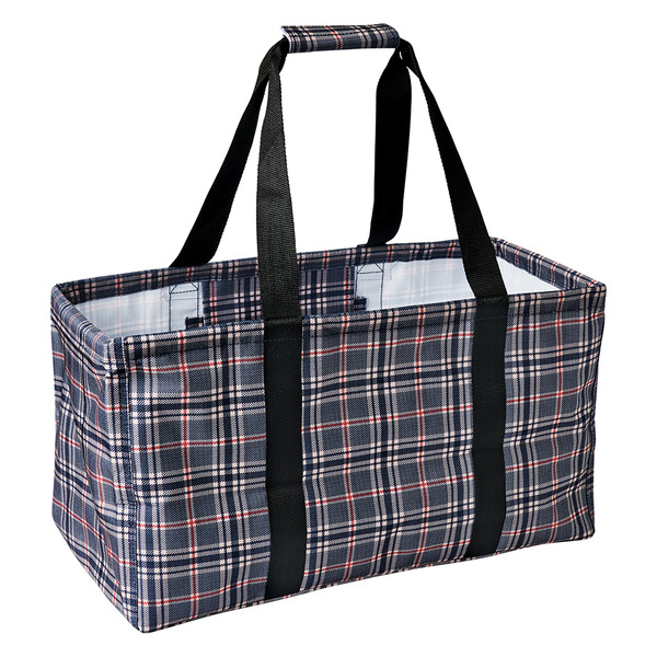Crane Foldable Utility Tote - Plaid Same-Day Delivery or Pickup | ALDI