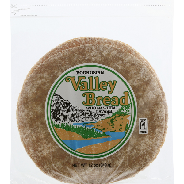 Valley Bread Lavash, Boghosian, Whole Wheat (12 oz) - Instacart