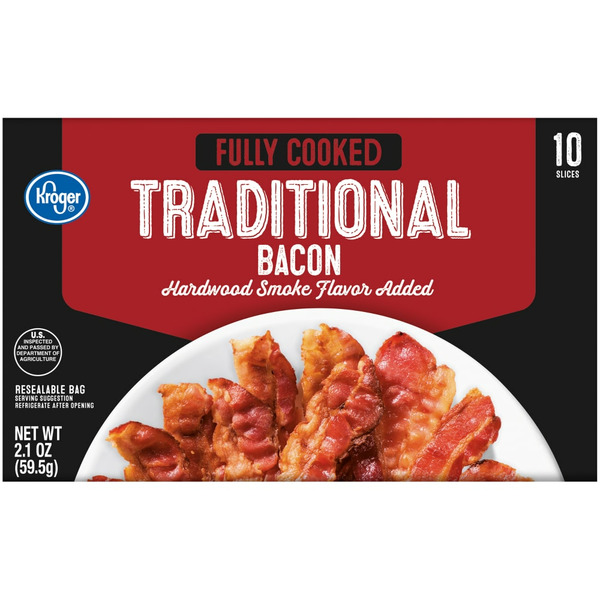 Kroger Kroger Fully Cooked Traditional Bacon Same-Day Delivery or ...