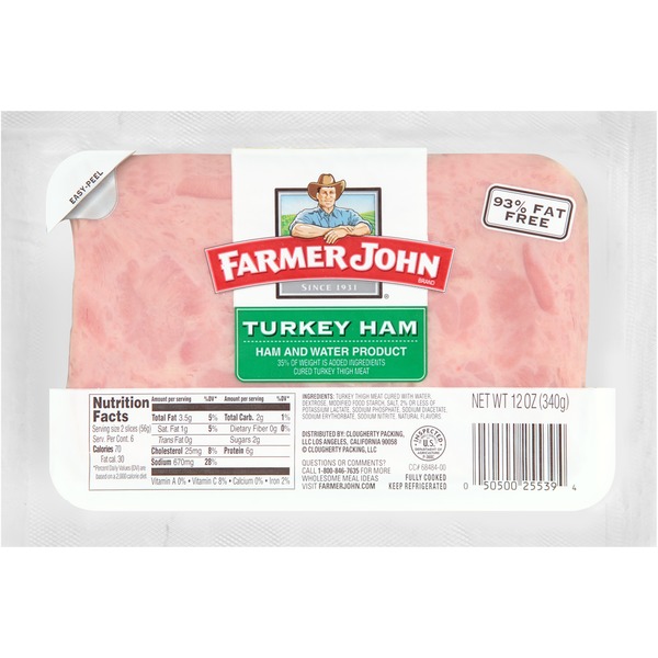 Farmer John Turkey Ham (12 oz) - Instacart