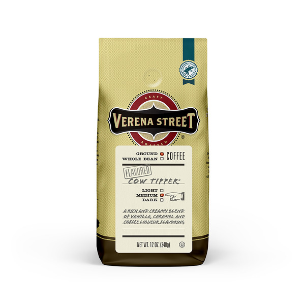 Verena Street Coffee Cow Tipper Flavored Ground Coffee Same-Day ...