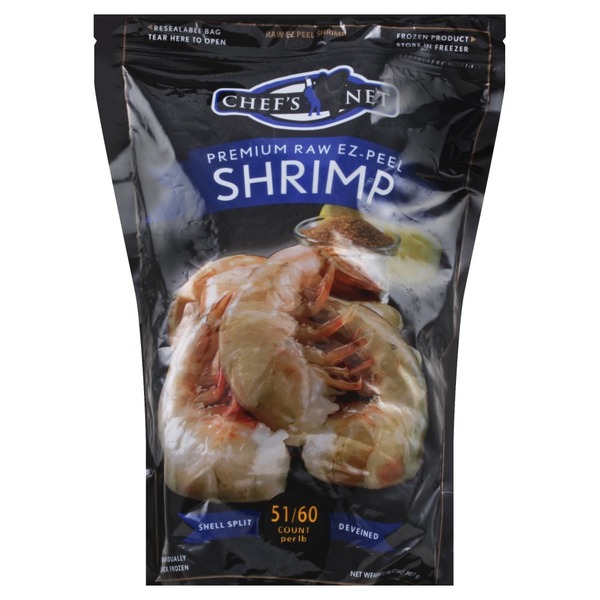 Chefs Net Shrimp, Premium, Raw, Ez-Peel (2 lb) - Instacart