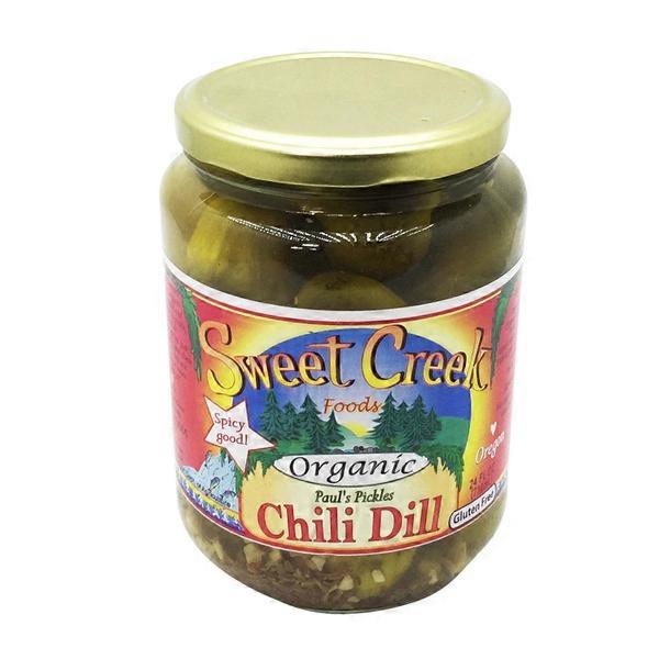 Sweet Creek Foods Paul's Pickles, Organic Chili Dill Pickles (22 oz ...