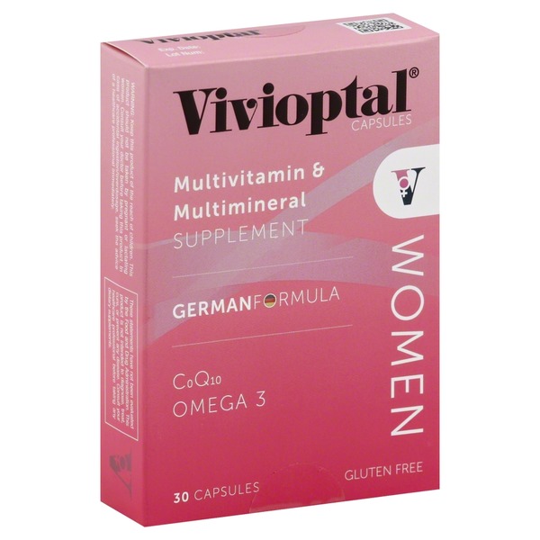 Vivioptal Multivitamin & Multimineral, Women, German Formula, Capsules ...