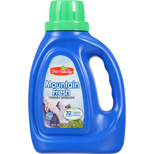 Our Family Laundry Detergent, Mountain Fresh (50 fl oz) - Instacart