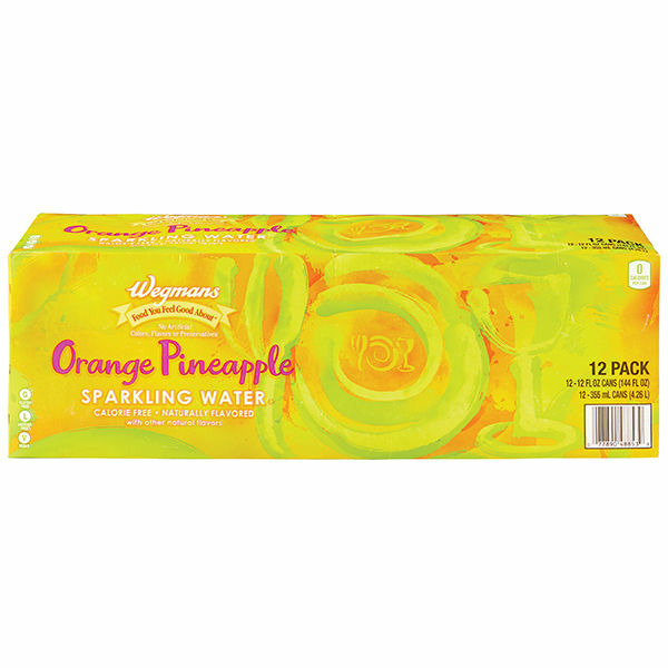 Wegmans Wegmans Water, Sparkling, Orange Pineapple, 12 Pack Same-Day ...