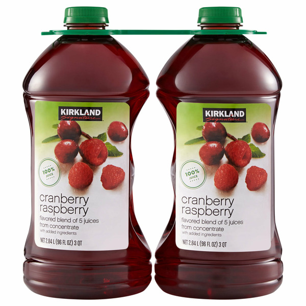 Kirkland Signature Cranberry Raspberry, 2 x 96 oz Same-Day Delivery ...