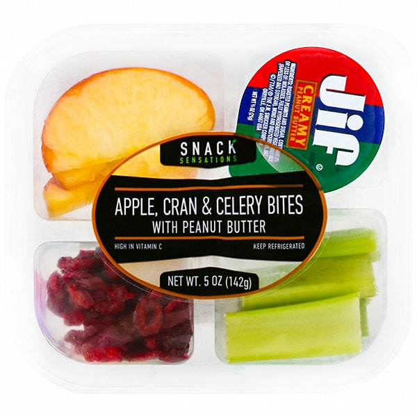Snack Sensations Apple, Cran & Celery Bites, with Peanut Butter Same ...