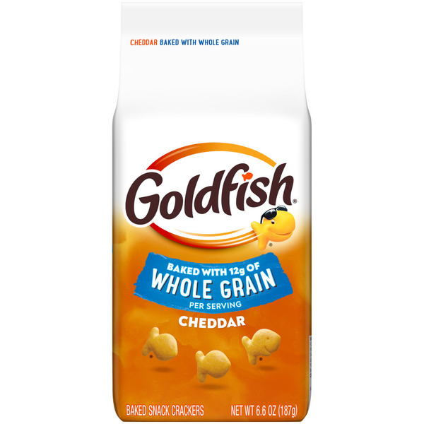 Pepperidge Farm Goldfish Baked with Whole Grain Cheddar Baked Snack ...