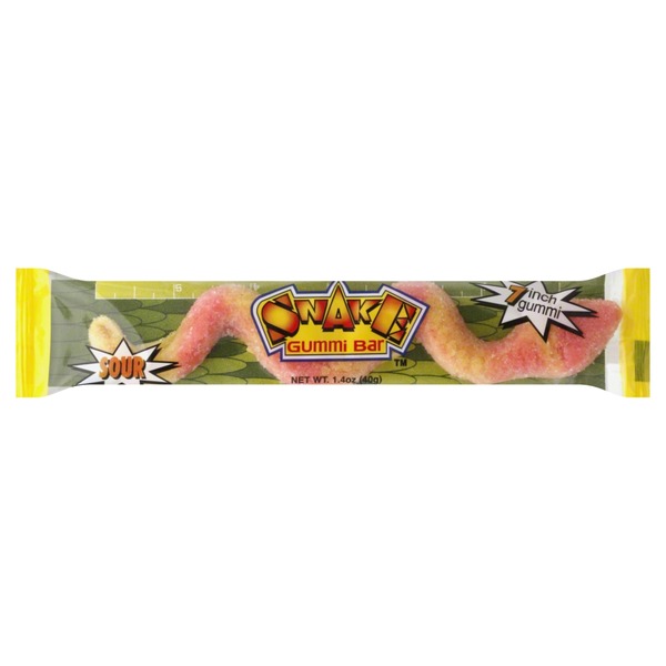 Kidz Confections Gummi Bar, Snake, 7 Inch, Sour (1.4 oz) - Instacart
