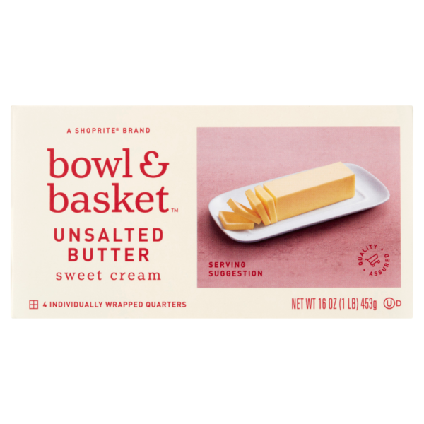 ShopRite Bowl & Basket Sweet Cream Unsalted Butter Same-Day Delivery ...